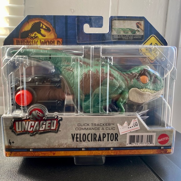 Mattel | Toys | Uncaged Click Tracker Dinosaur With Interactive Motion ...